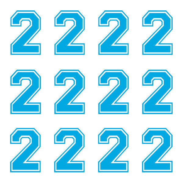 Varsity Large Aqua Number 2 – iD4Gear
