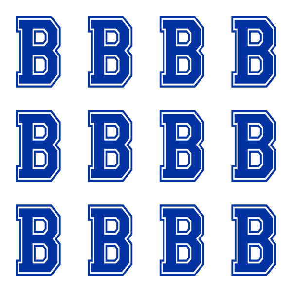 Varsity Large Navy Blue Letter B – iD4Gear