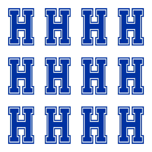 Varsity Large Navy Blue Letter H – iD4Gear