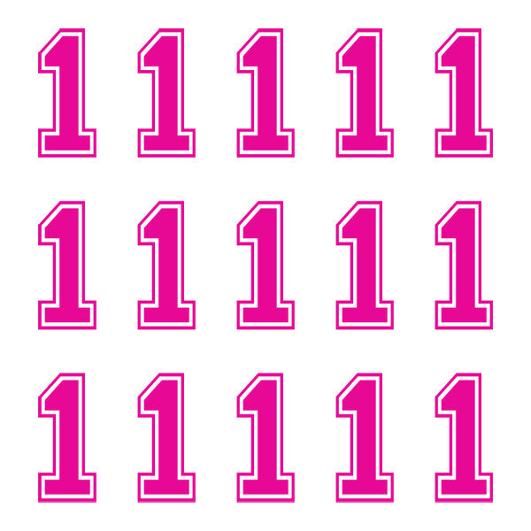 Varsity Large Pink Number 1 – iD4Gear