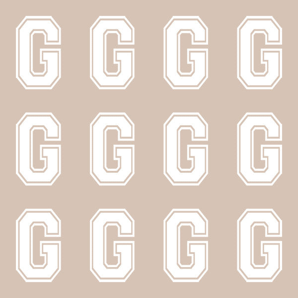 Varsity Large White Letter G – iD4Gear
