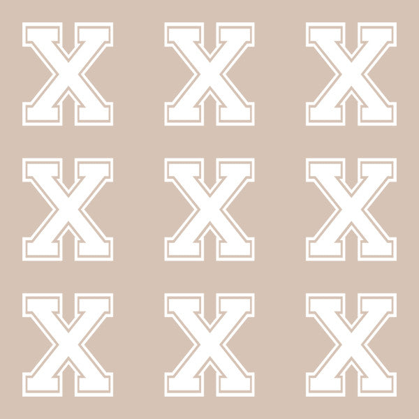 Varsity Large White Letter X – iD4Gear