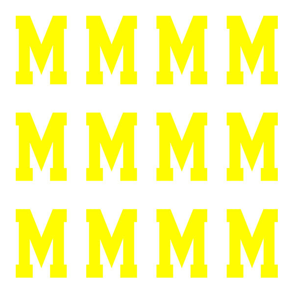 Varsity Pro Large Neon Yellow Letter M – iD4Gear