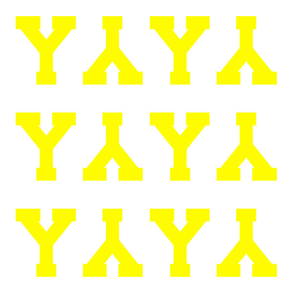 Varsity Pro Large Neon Yellow Letter Y – iD4Gear