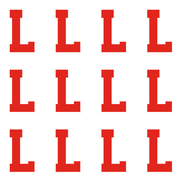 Varsity Pro Large Red Letter L – iD4Gear